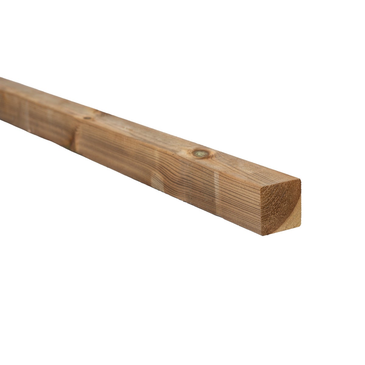 Tuinpaal Geschaafd Geimpregneerd Grenen Hout 6.8 x 6.8 x 240 cm